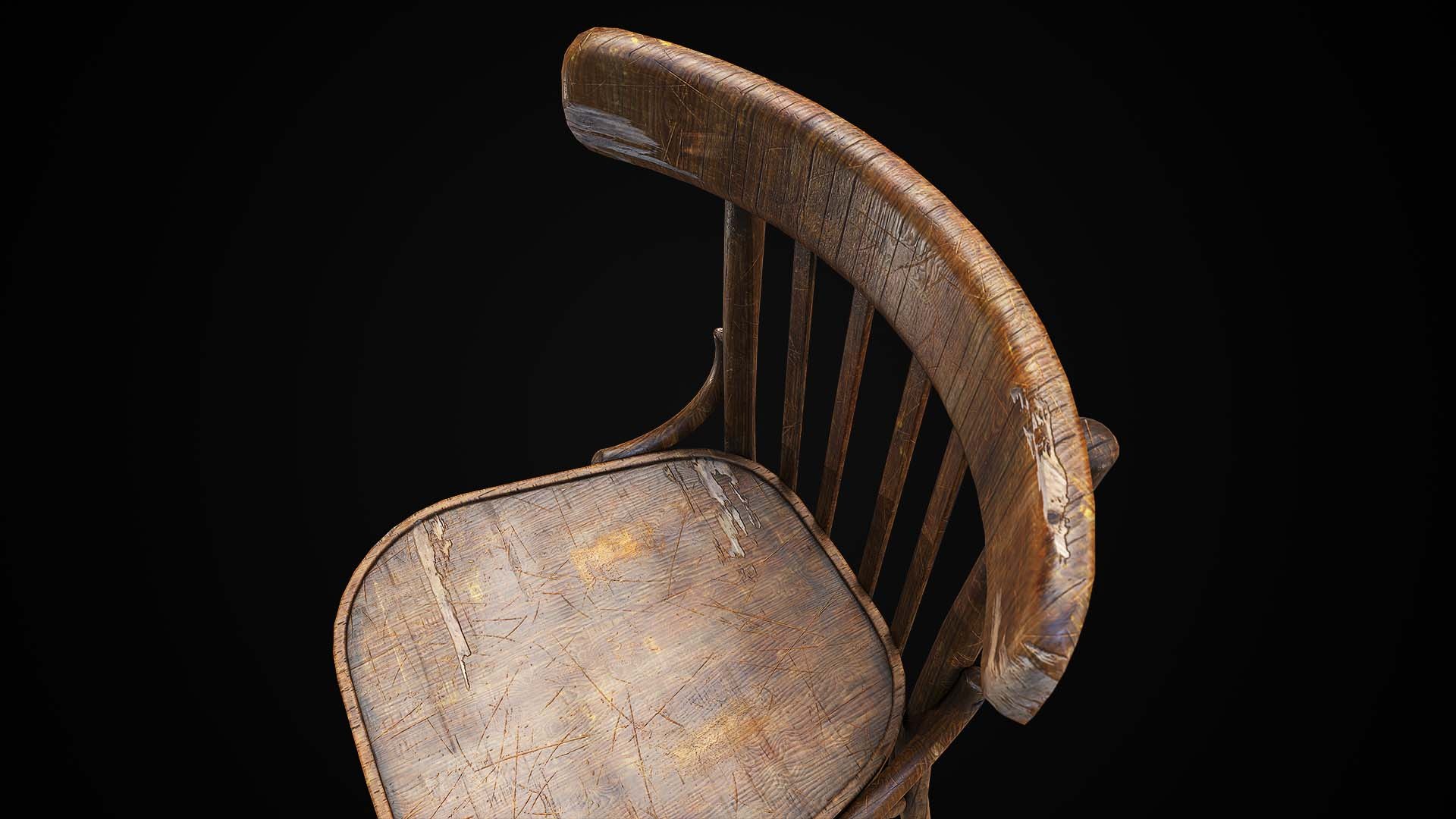 Old Soviet Chair - Game Ready Lowpoly 3D Model - TurboSquid 2217101