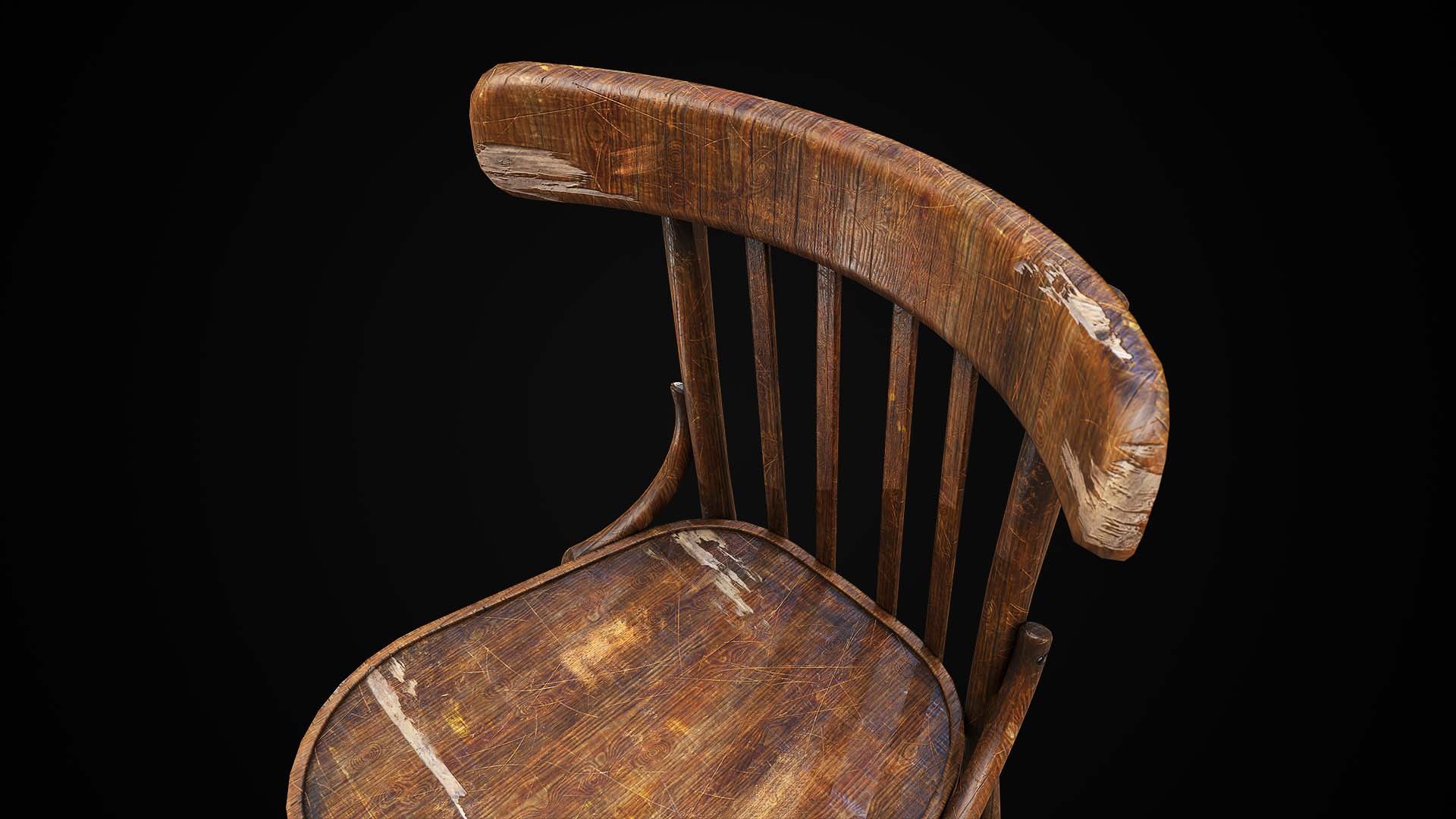 Old Soviet Chair - Game Ready Lowpoly 3D Model - TurboSquid 2217101