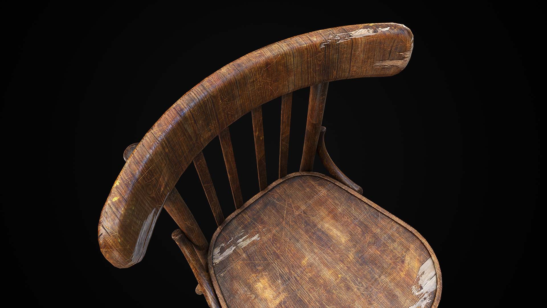Old Soviet Chair - Game Ready Lowpoly 3D Model - TurboSquid 2217101