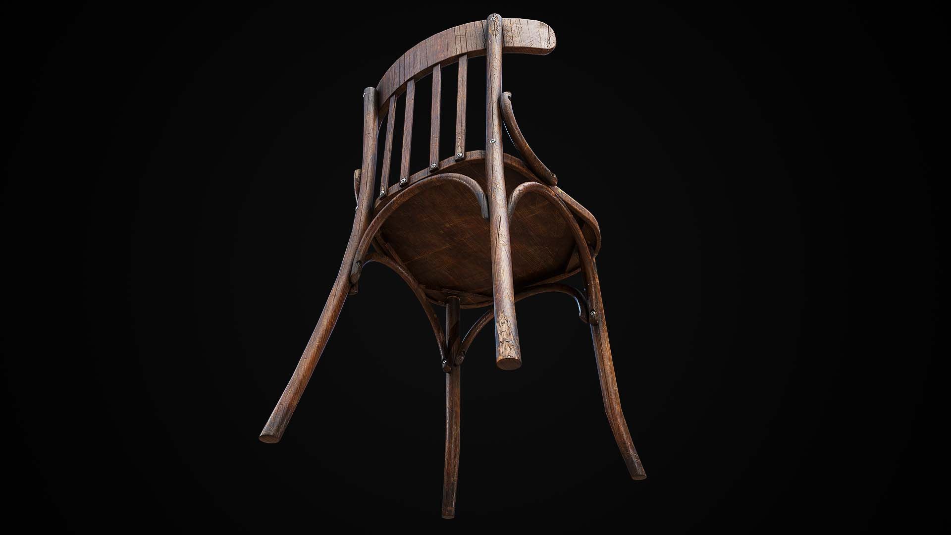Old Soviet Chair - Game Ready Lowpoly 3D Model - TurboSquid 2217101