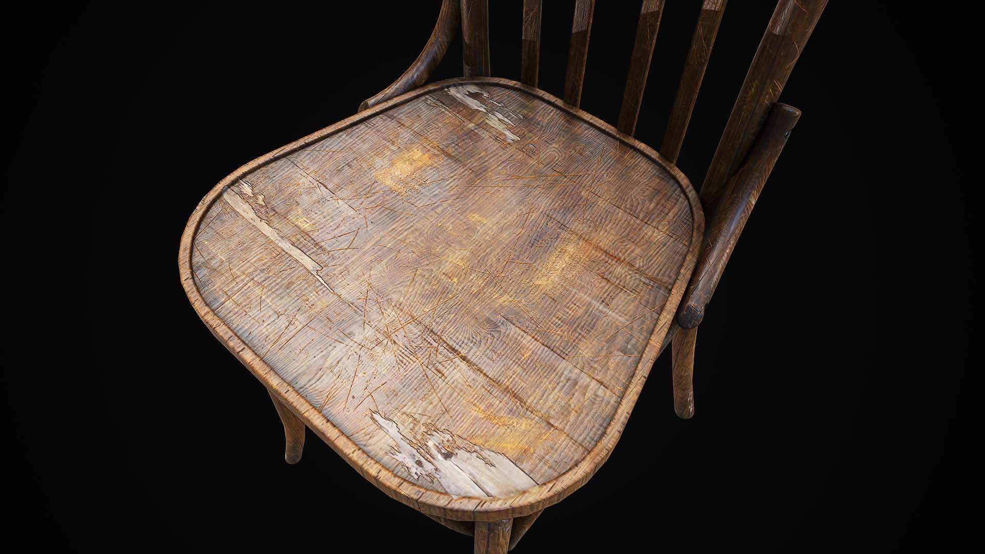 Old Soviet Chair - Game Ready Lowpoly 3D Model - TurboSquid 2217101