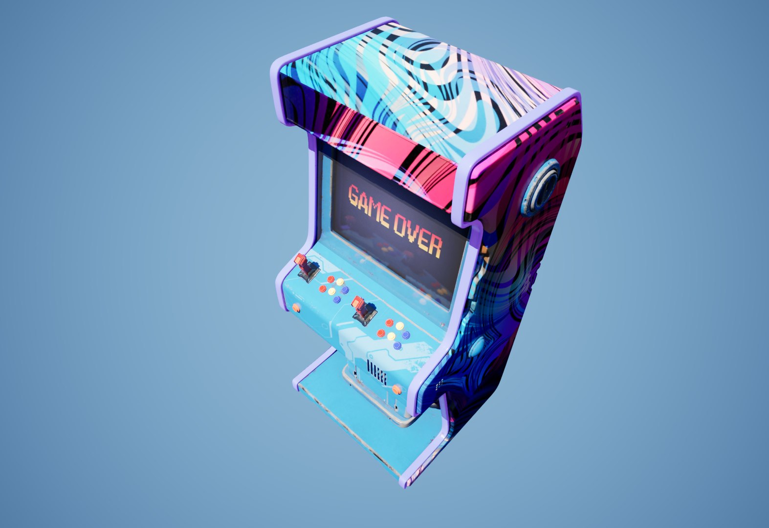 3D Cyberpunk Arcade Machine - TurboSquid 2260411