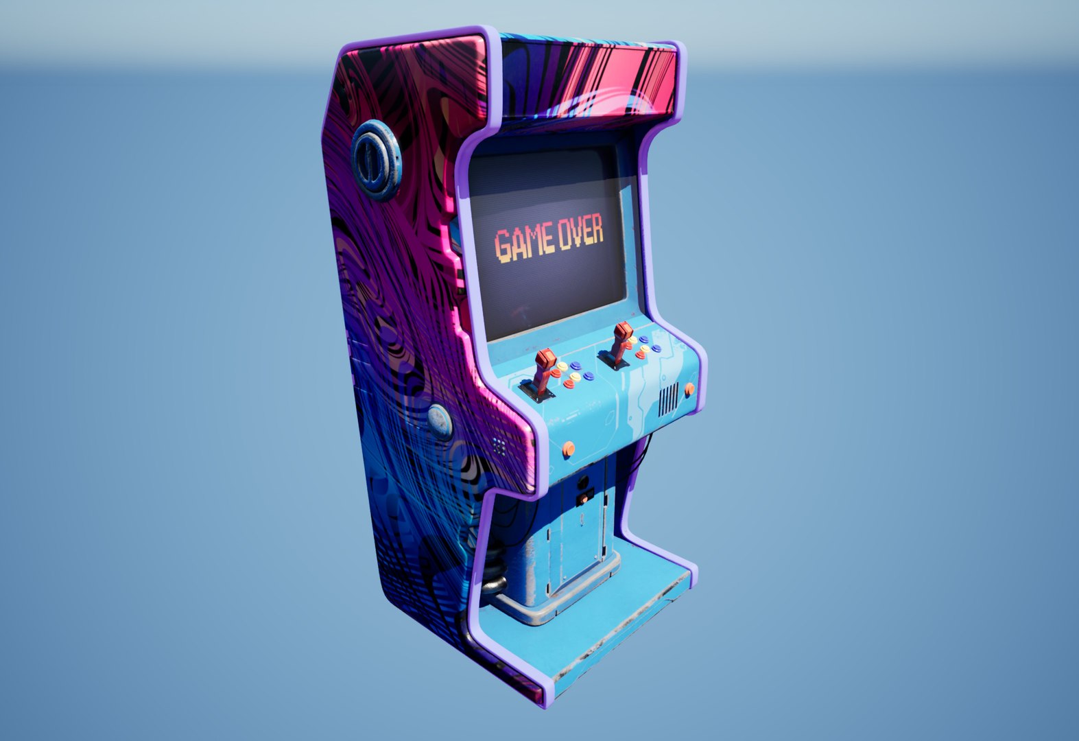 3D Cyberpunk Arcade Machine - TurboSquid 2260411