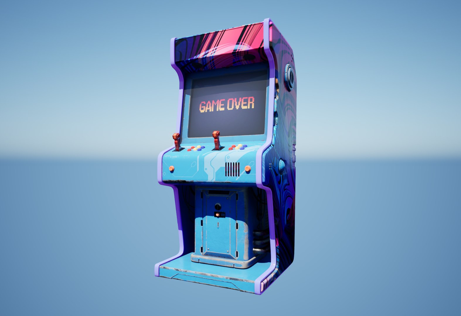 3D Cyberpunk Arcade Machine - TurboSquid 2260411