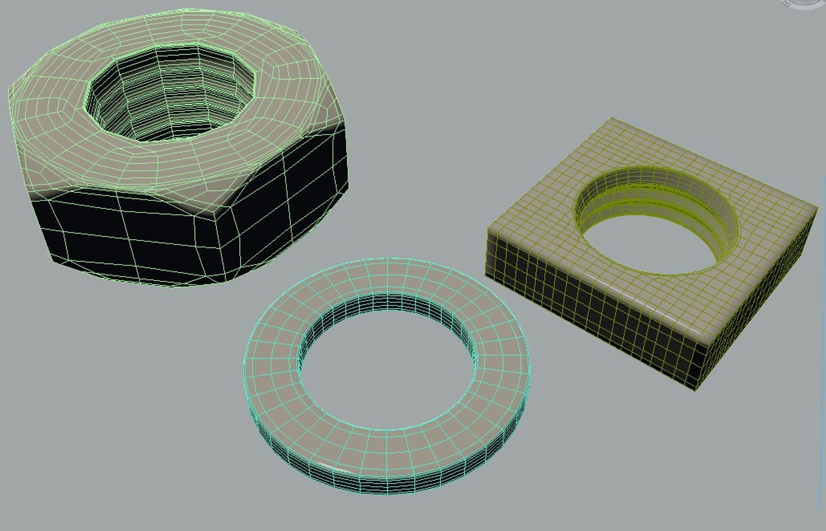 3d Model Of Bolts Allen Key