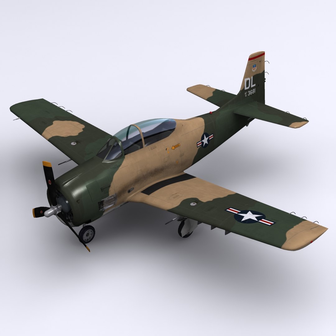 3ds North American T-28 Trojan
