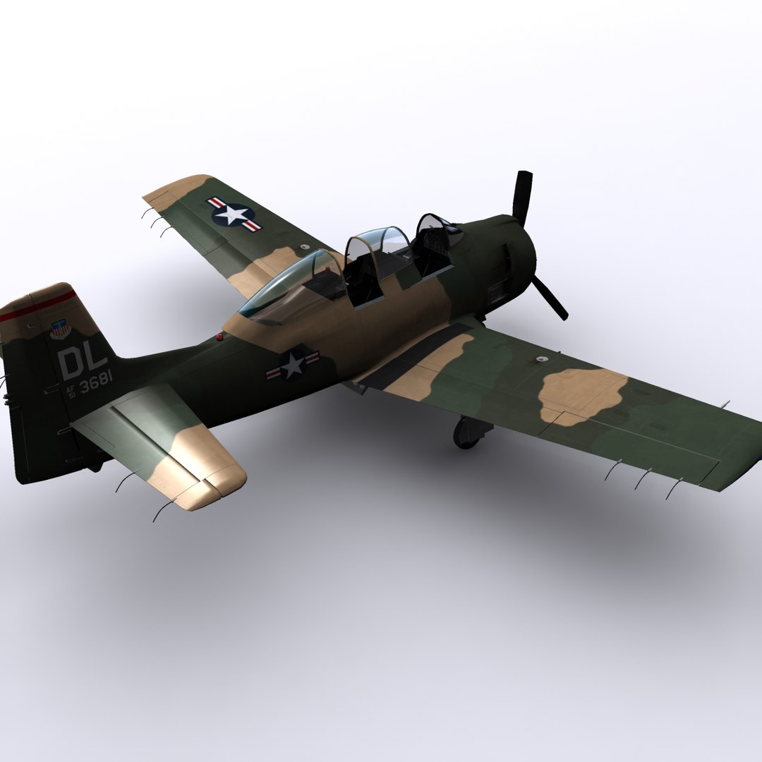 3ds North American T-28 Trojan