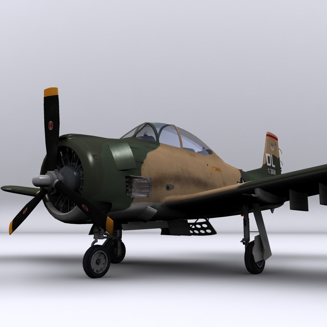 3ds North American T-28 Trojan