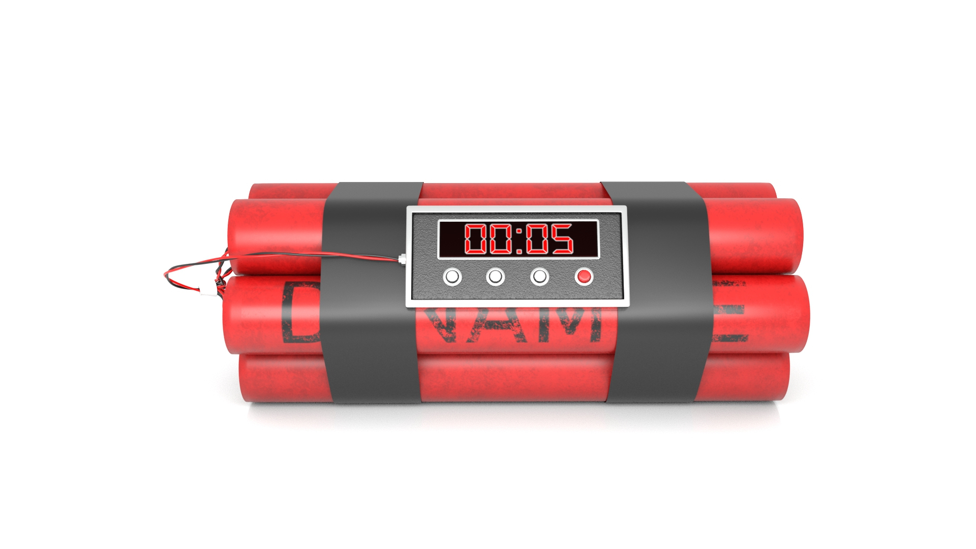 3D Timer Bomb Dynamite - TurboSquid 1882555