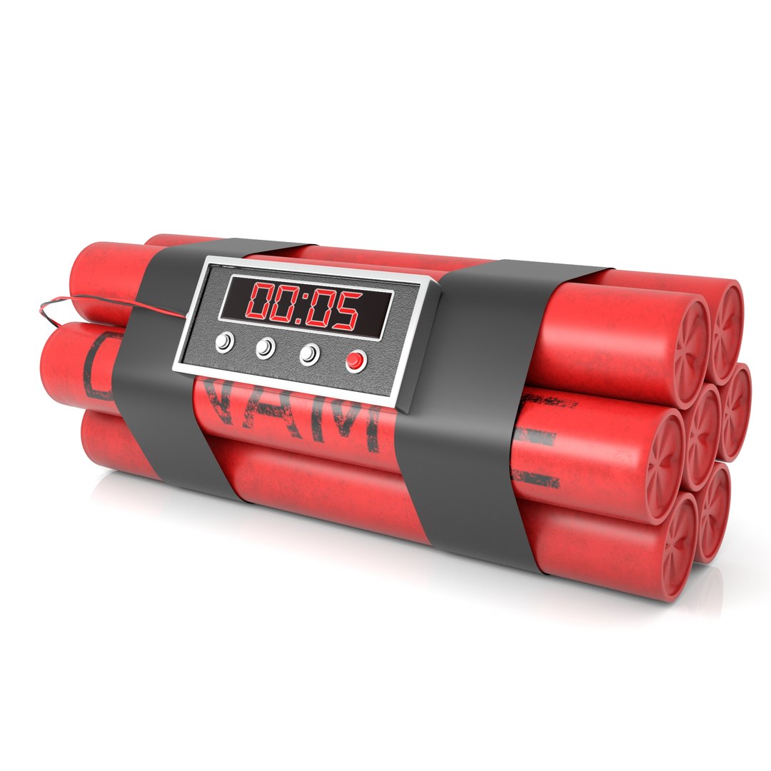 3D Timer Bomb Dynamite - TurboSquid 1882555