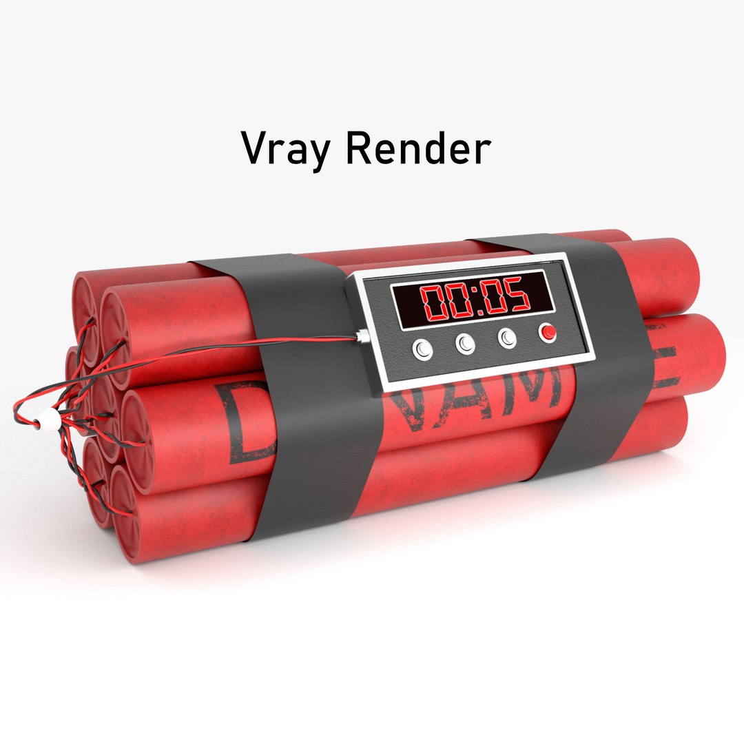 3D Timer Bomb Dynamite - TurboSquid 1882555