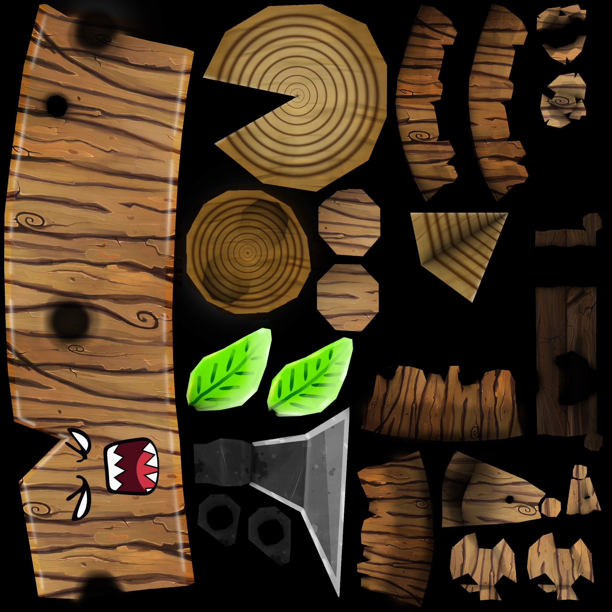 3D angry log ready model - TurboSquid 1446113