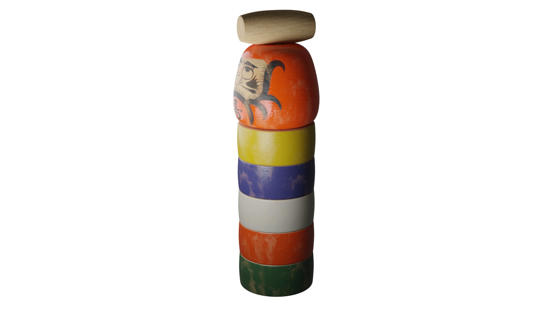 Daruma Otoshi Model - TurboSquid 2150636