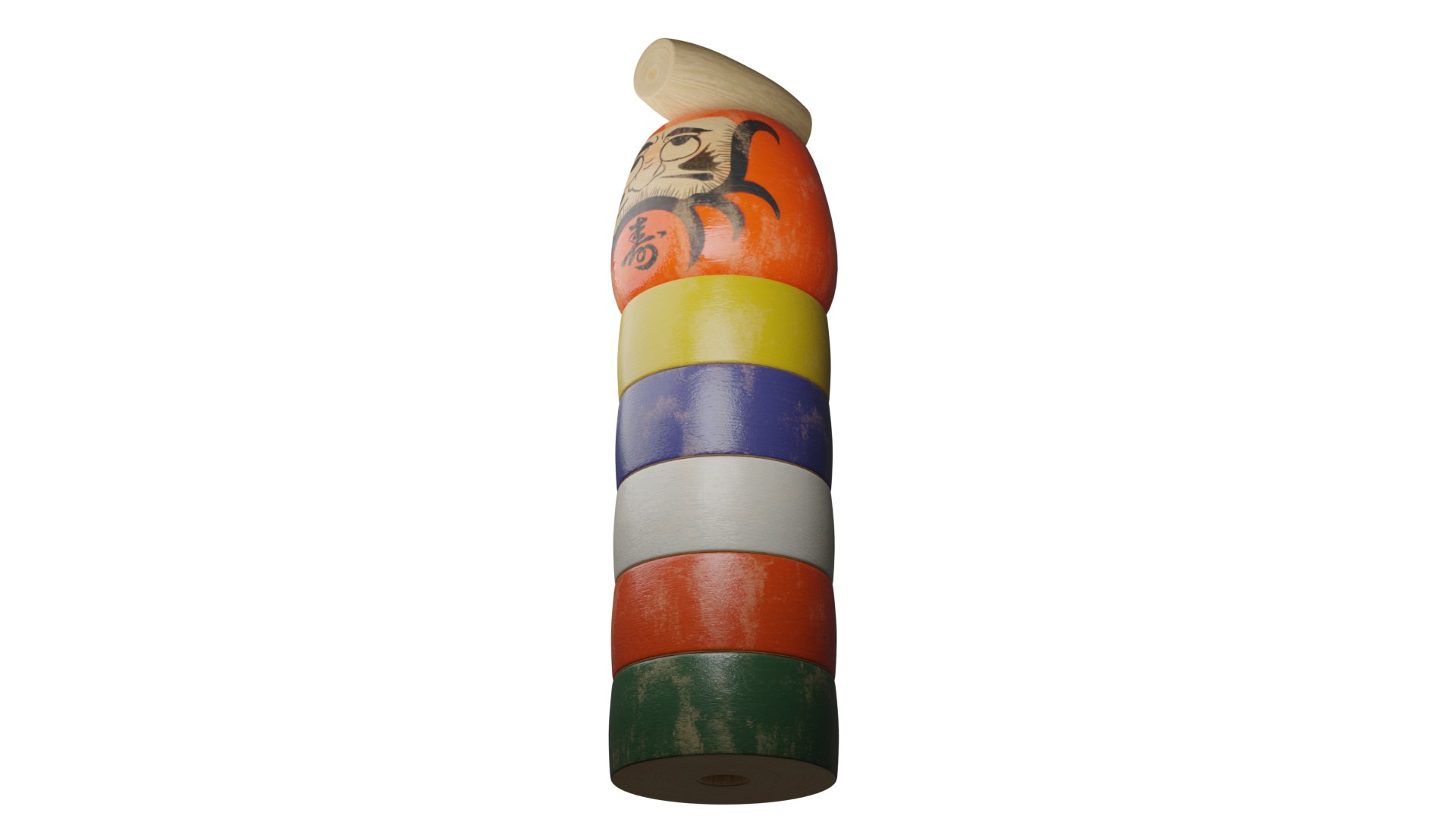 Daruma Otoshi Model - TurboSquid 2150636