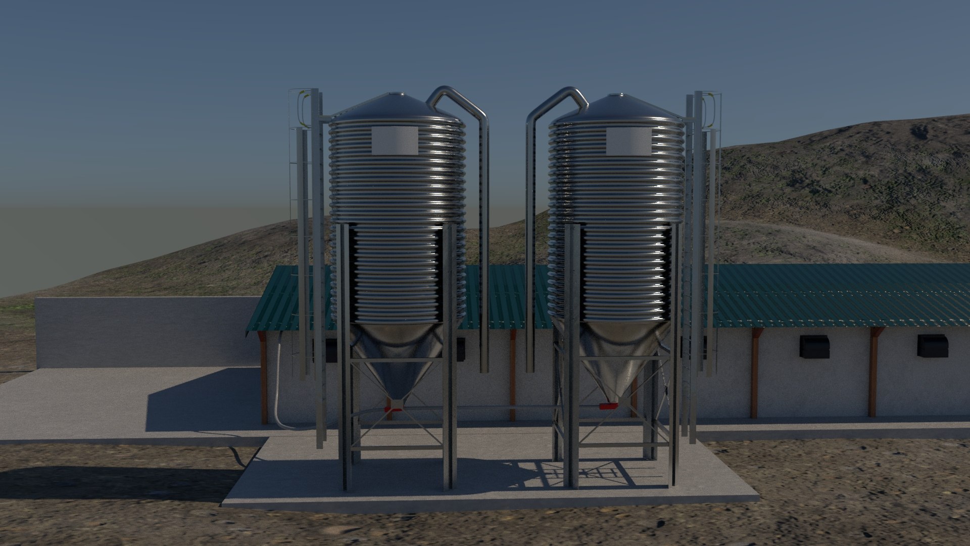 3D Agricultural Silo Terrain 8k - TurboSquid 1700872