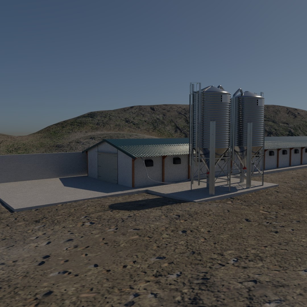 3D Agricultural Silo Terrain 8k - TurboSquid 1700872