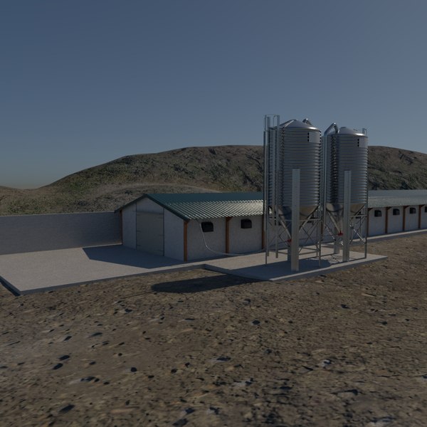 3D agricultural silo terrain 8k - TurboSquid 1700872