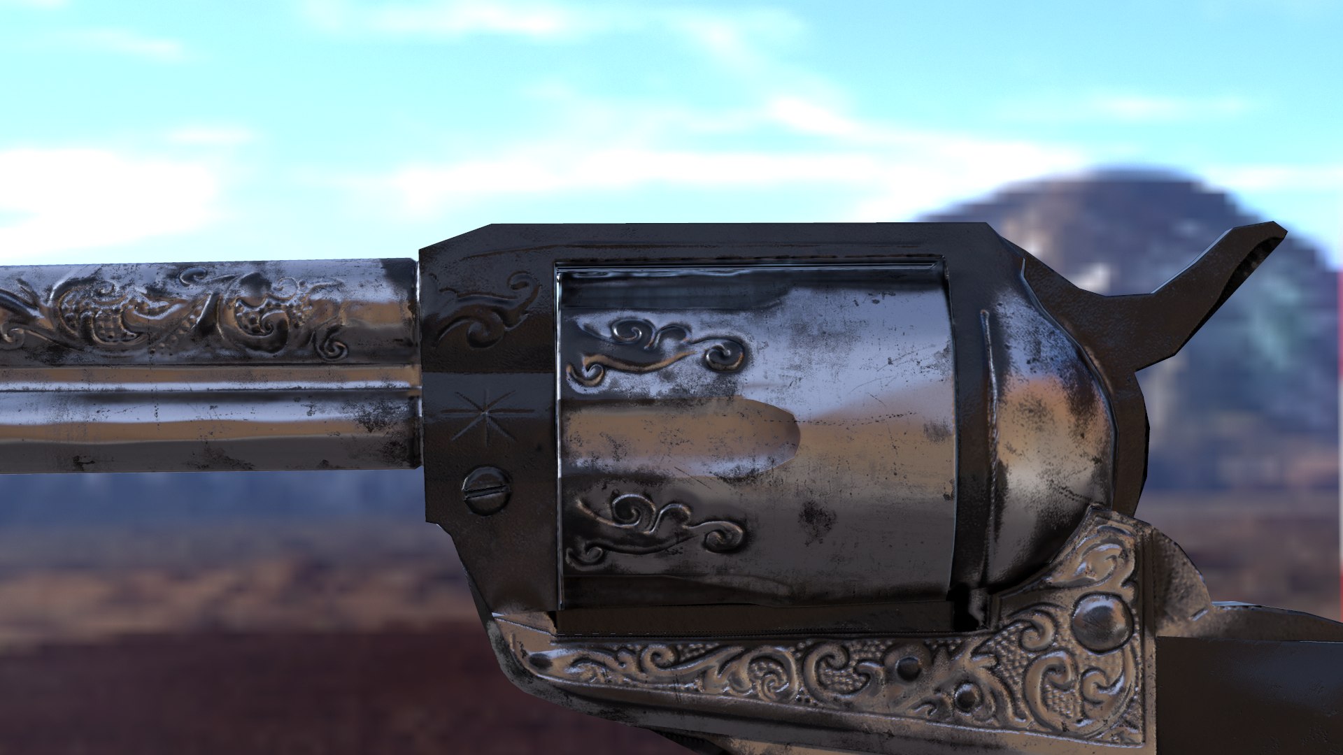 3d Model Ready Colt 45