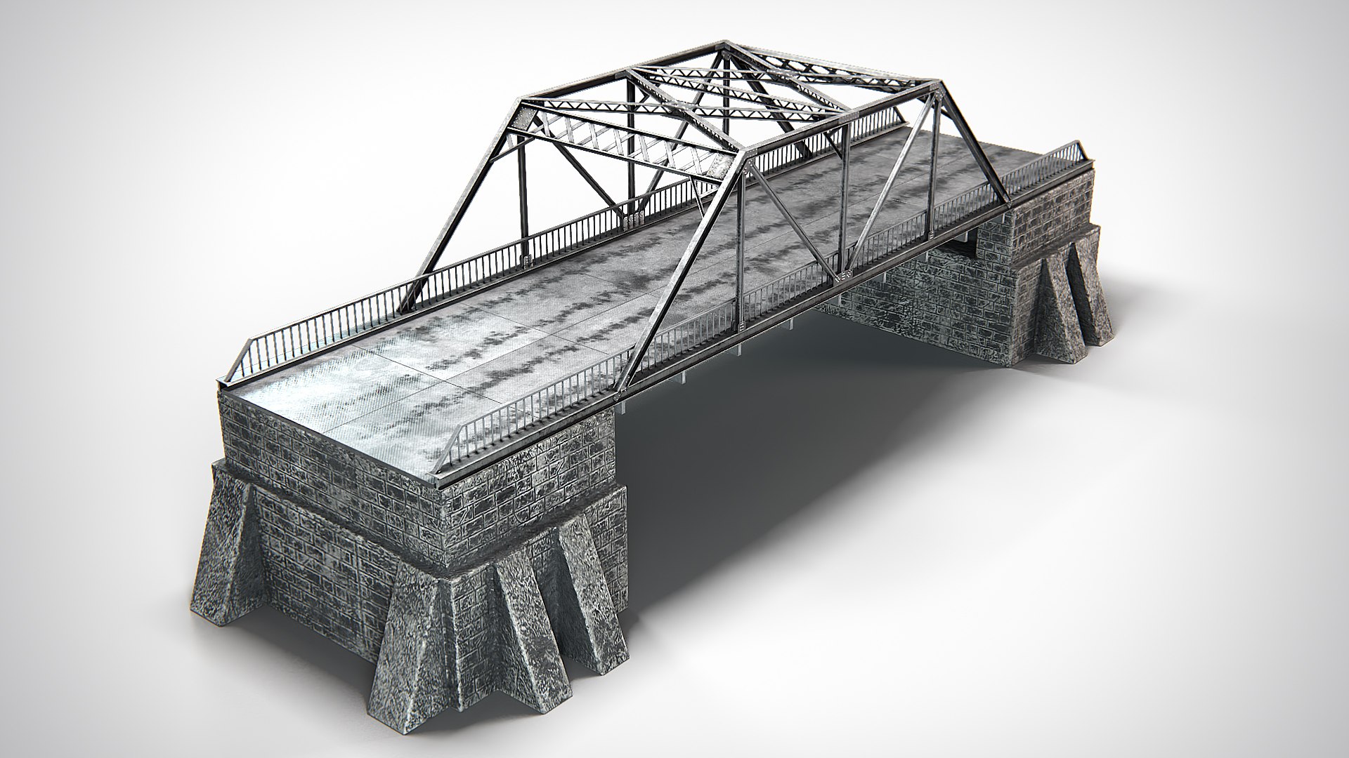 3D Aged Metal Bridge PBR - TurboSquid 2098899