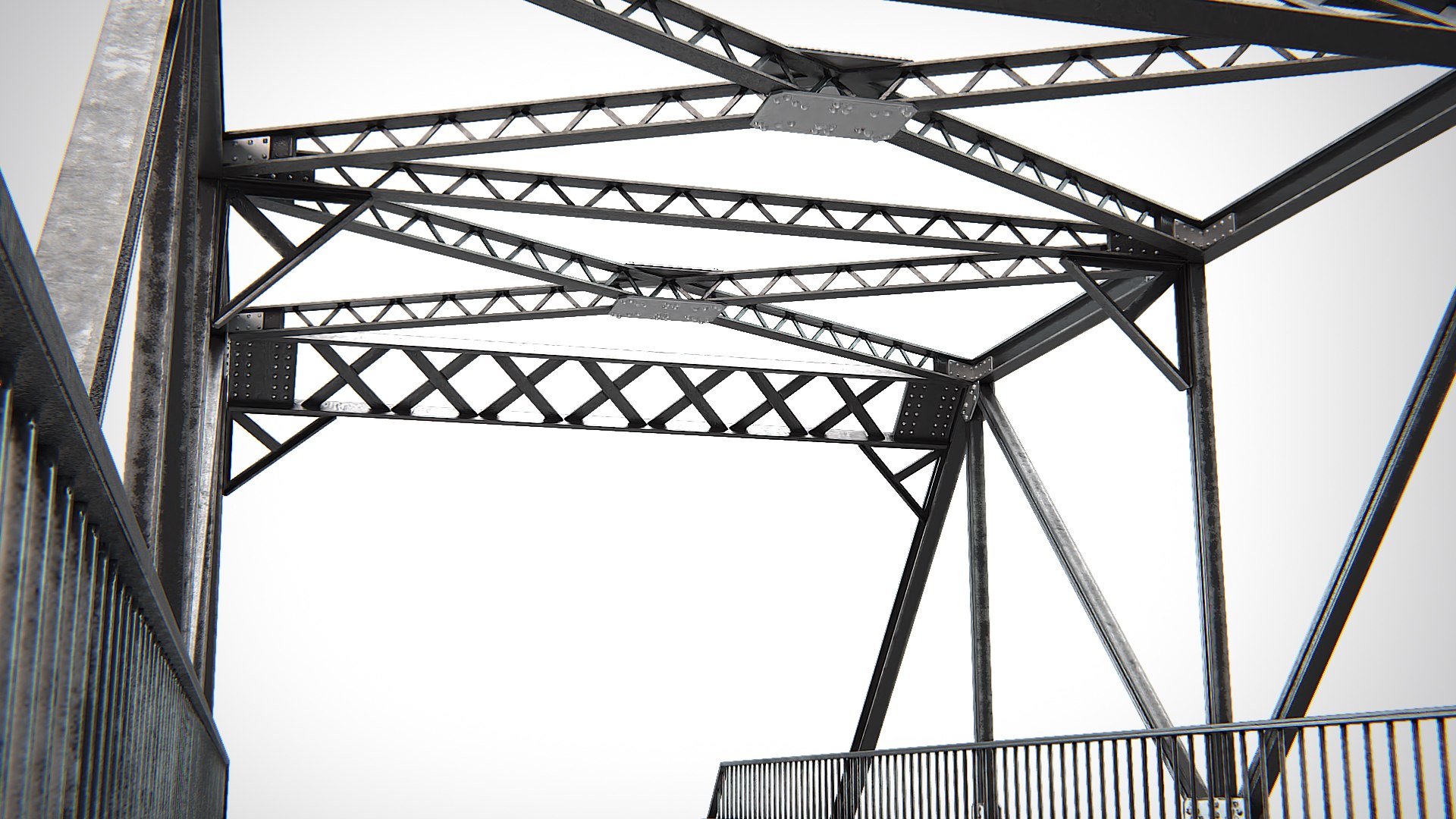 3D Aged Metal Bridge PBR - TurboSquid 2098899