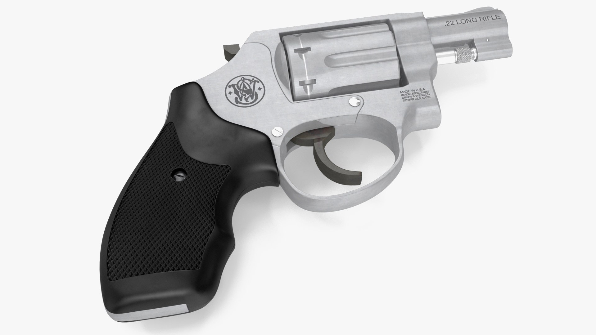 Small Revolver Smith And Wesson 3D Model - TurboSquid 2154652
