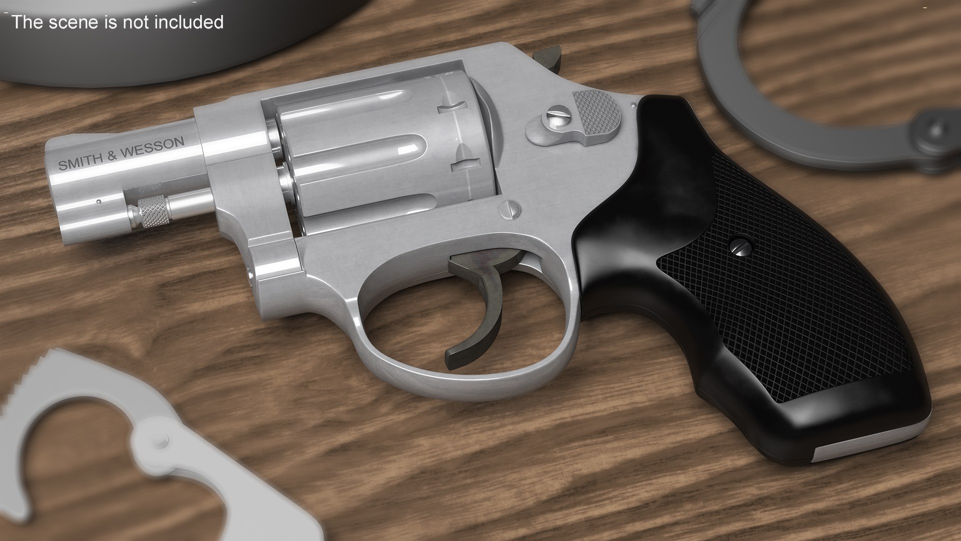Small Revolver Smith And Wesson 3D Model - TurboSquid 2154652