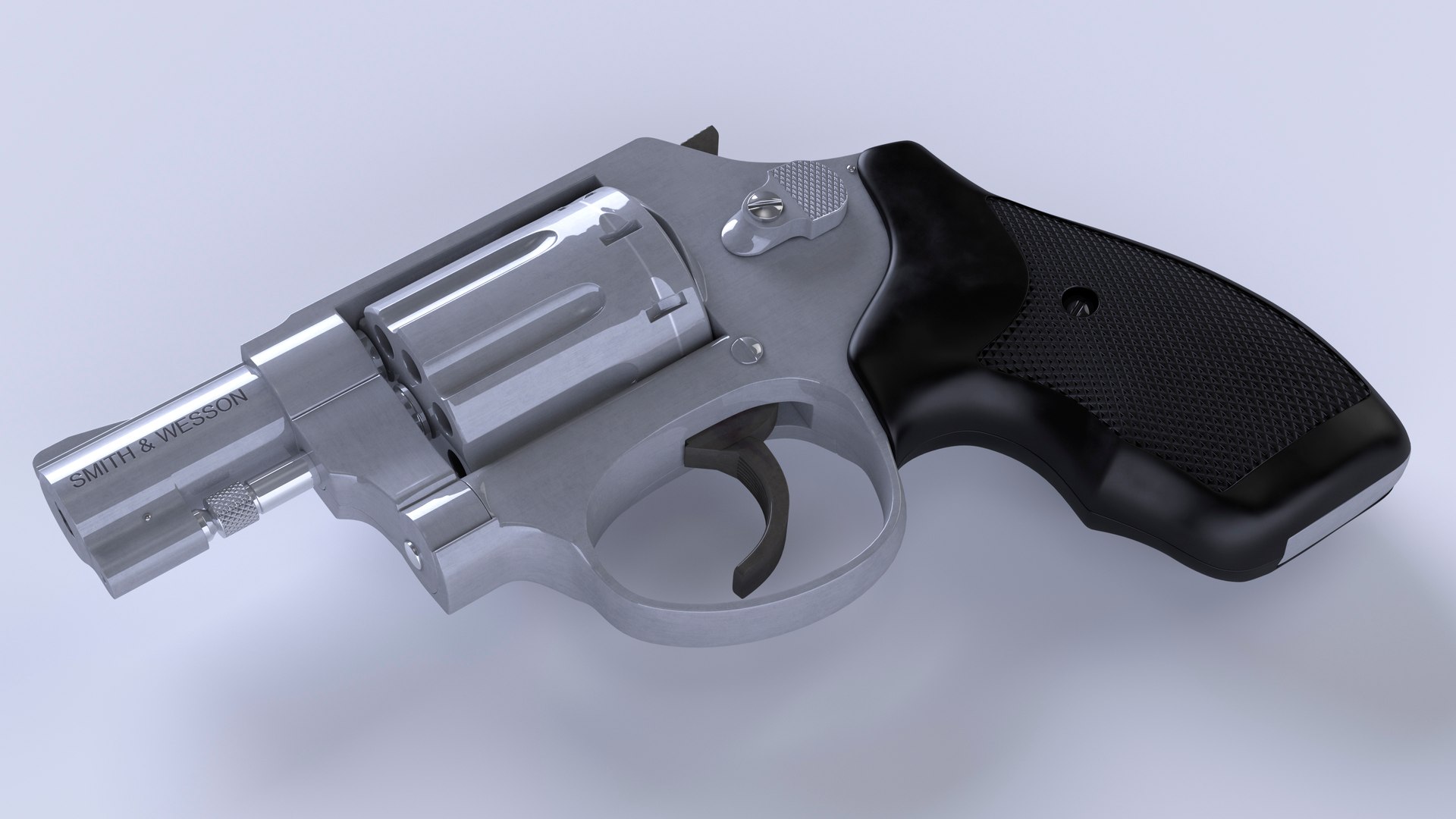 Small Revolver Smith And Wesson 3D Model - TurboSquid 2154652