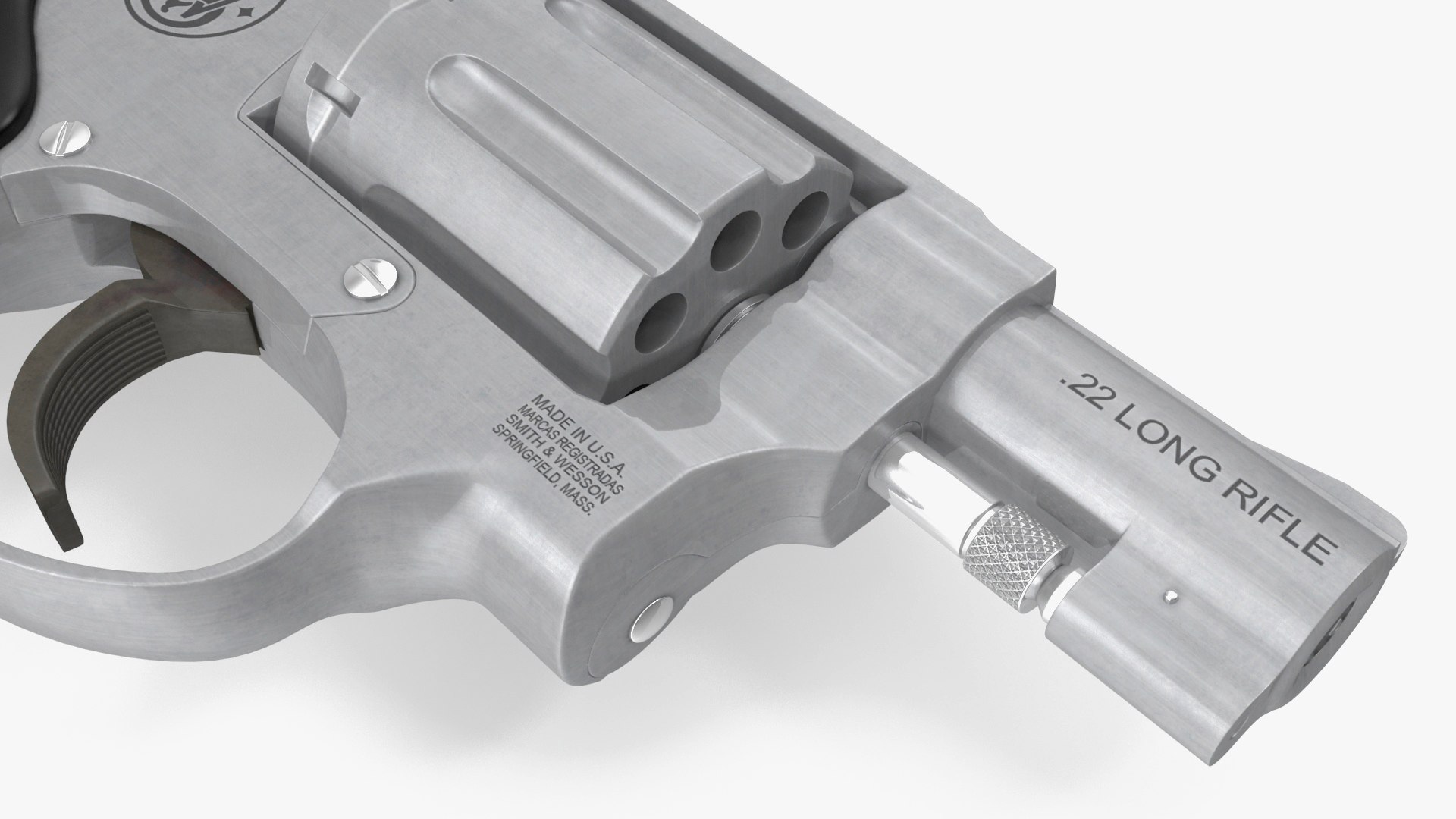 Small Revolver Smith And Wesson 3D Model - TurboSquid 2154652