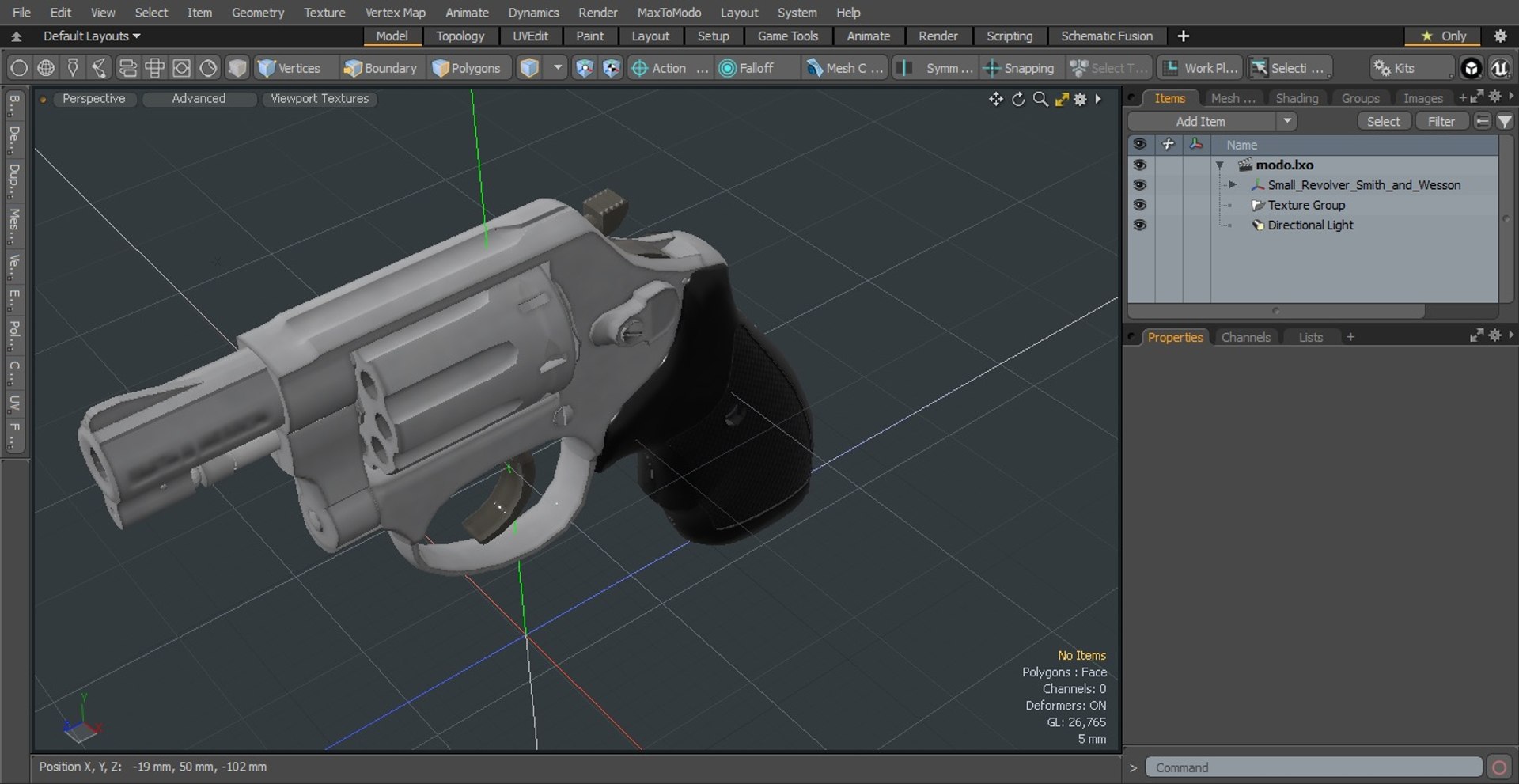 Small Revolver Smith And Wesson 3D Model - TurboSquid 2154652