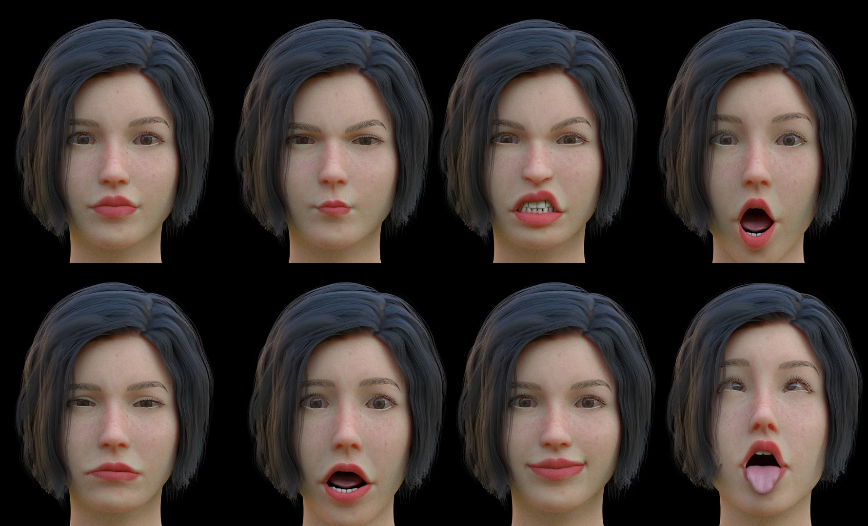 Female Rigged Realistic Model - TurboSquid 1712741