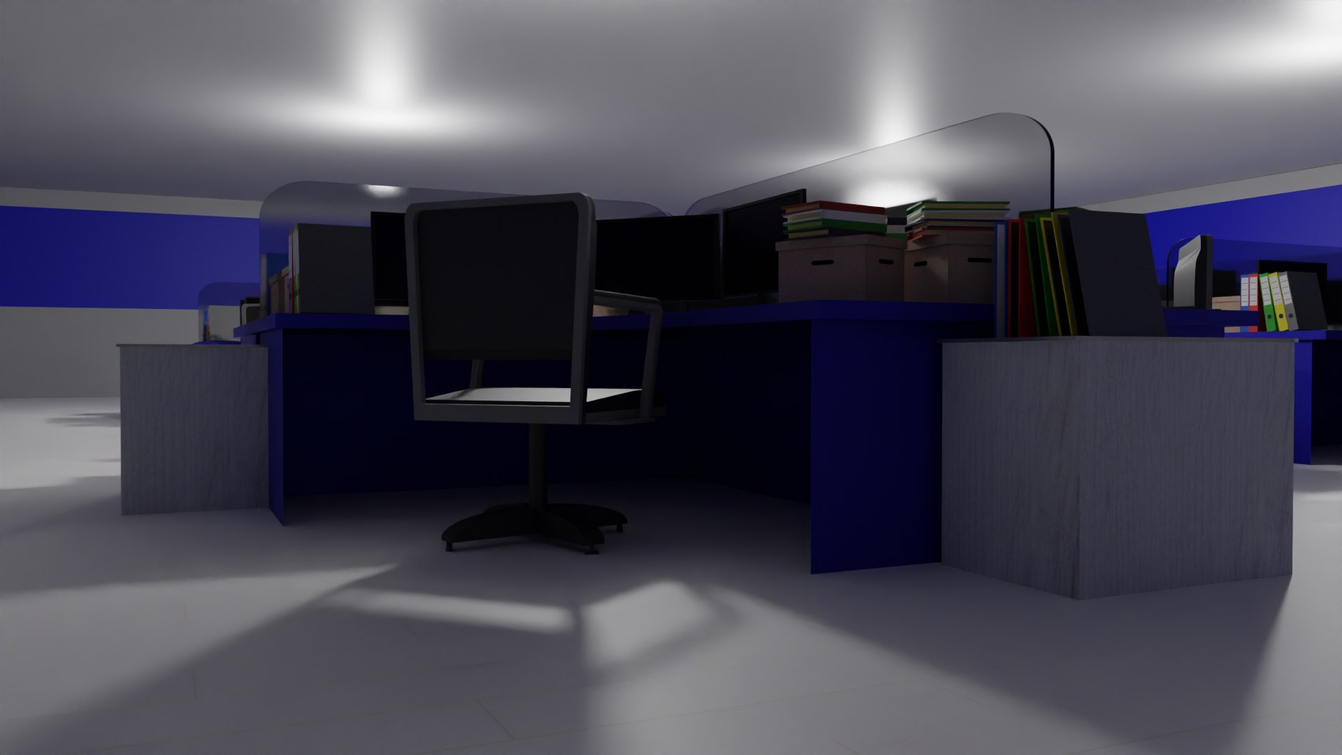 3D Office Space Interior - TurboSquid 1924062