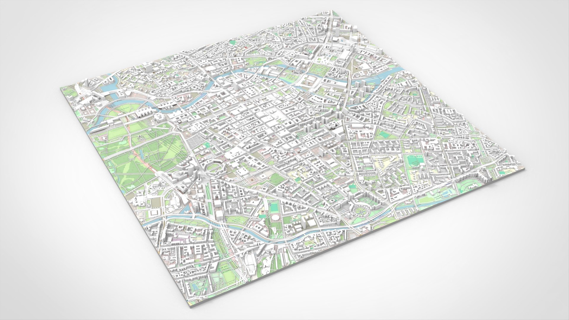 3D Cityscape Berlin Germany Fragment City - TurboSquid 2269463