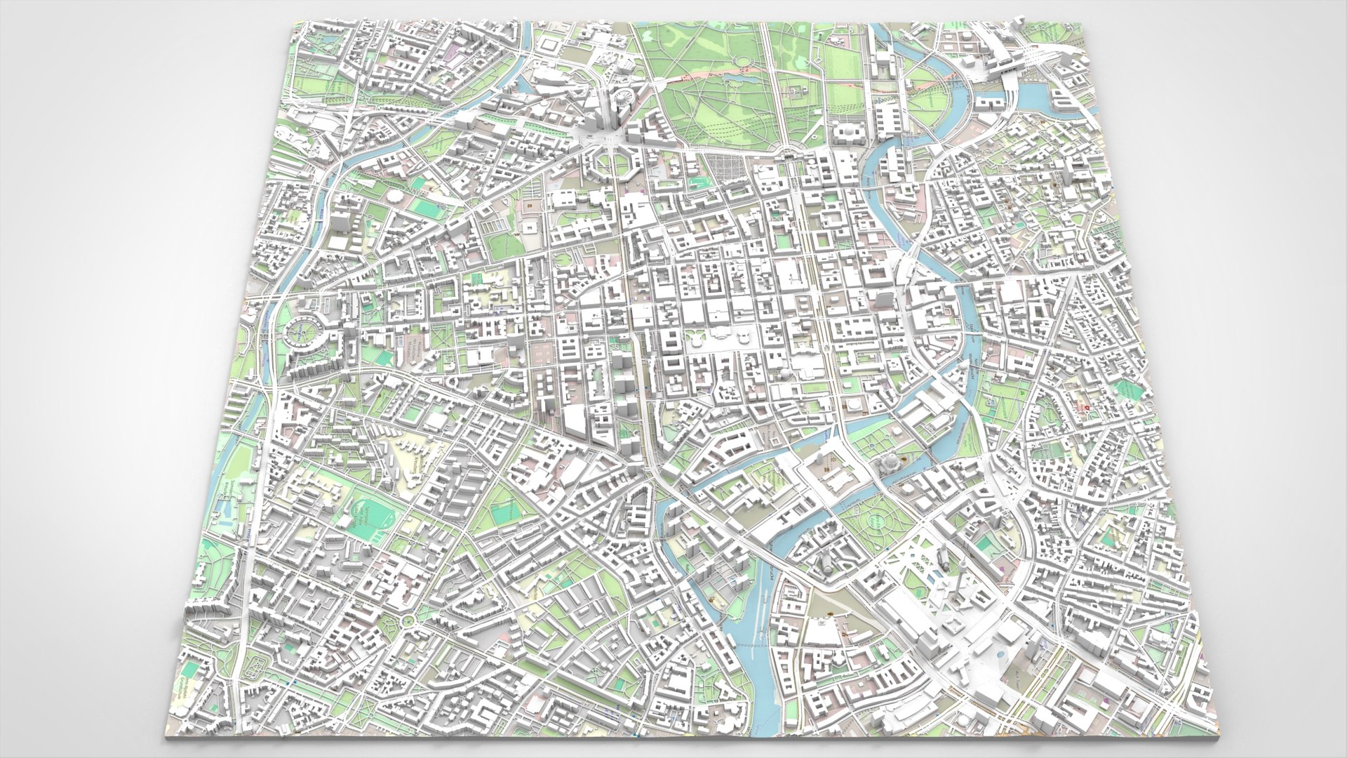 3D Cityscape Berlin Germany Fragment City - TurboSquid 2269463