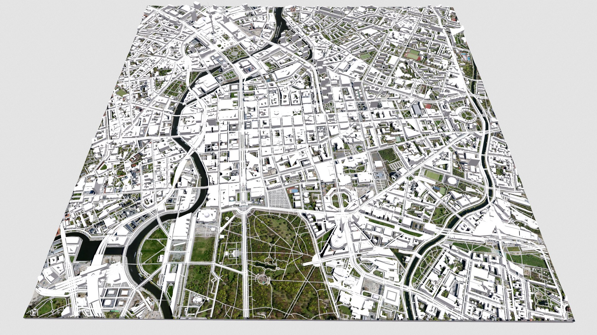 3D Cityscape Berlin Germany Fragment City - TurboSquid 2269463