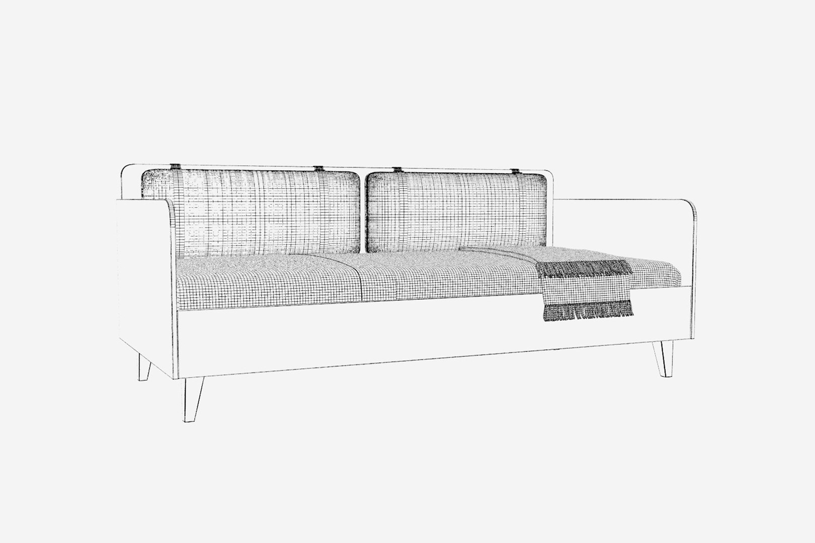 3D Sofabed-Kvadro - TurboSquid 2114906