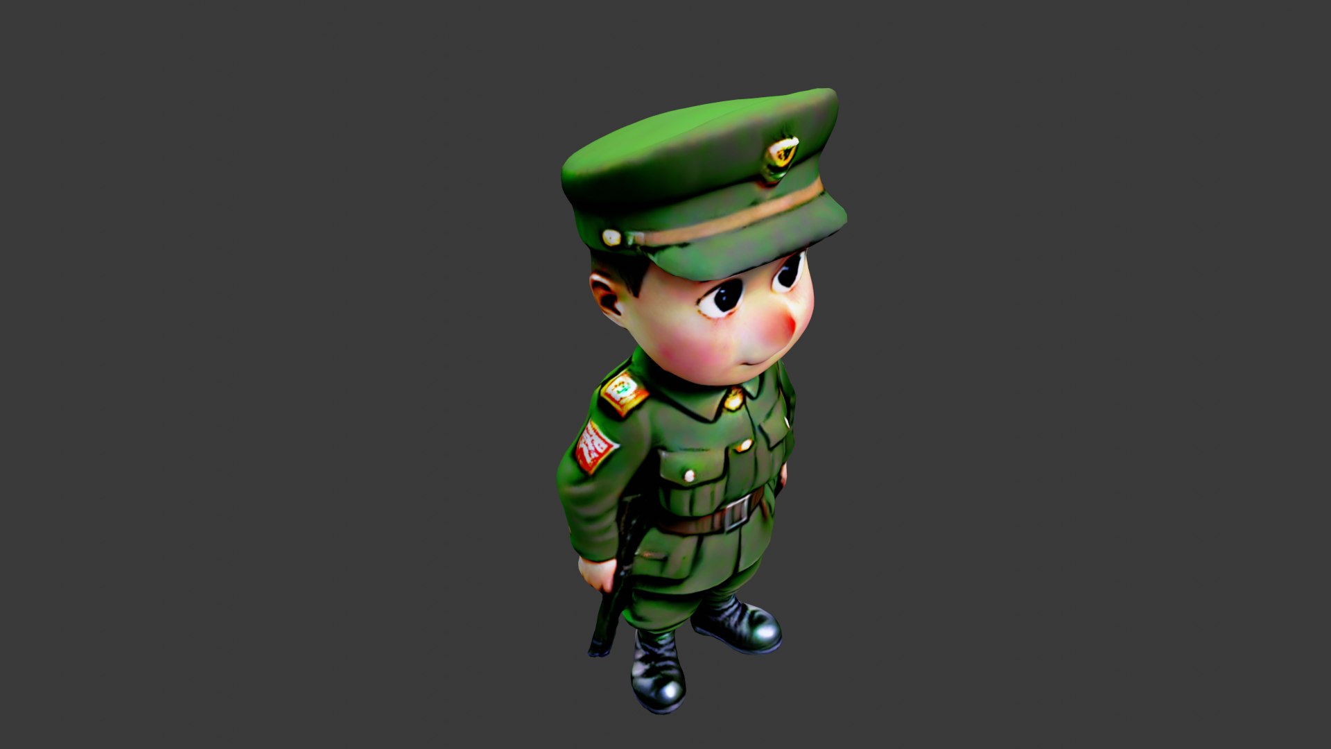 Cartoon World War II Soldier 3D - TurboSquid 2127010