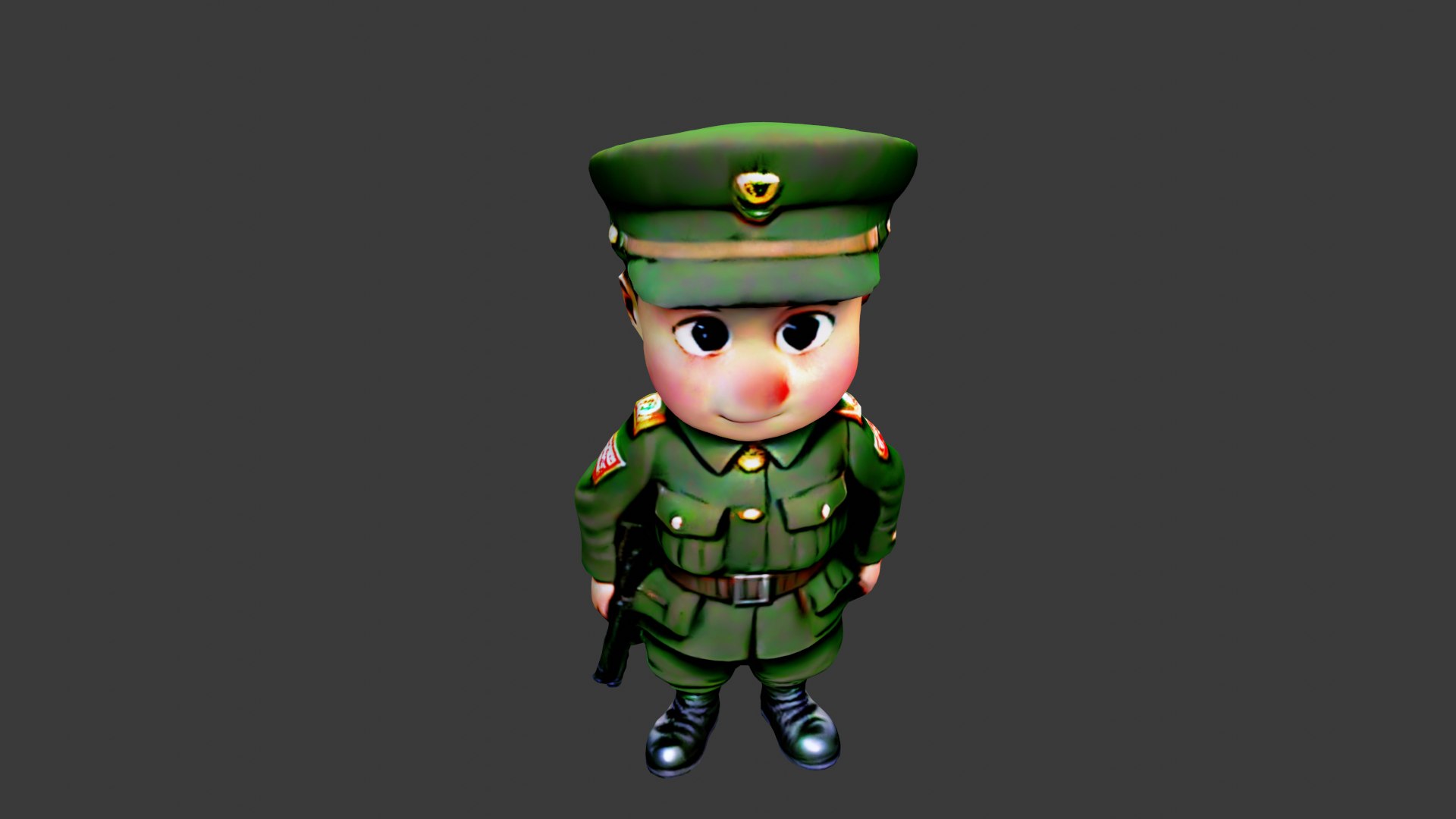 Cartoon World War II Soldier 3D - TurboSquid 2127010