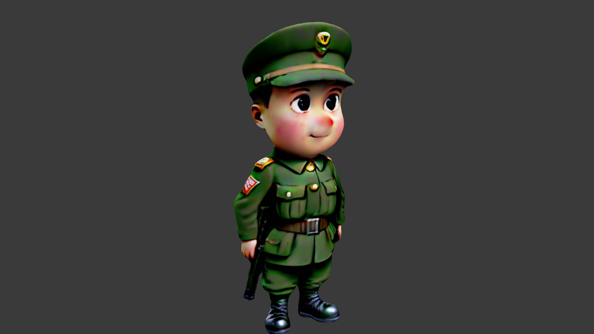 Cartoon World War II Soldier 3D - TurboSquid 2127010