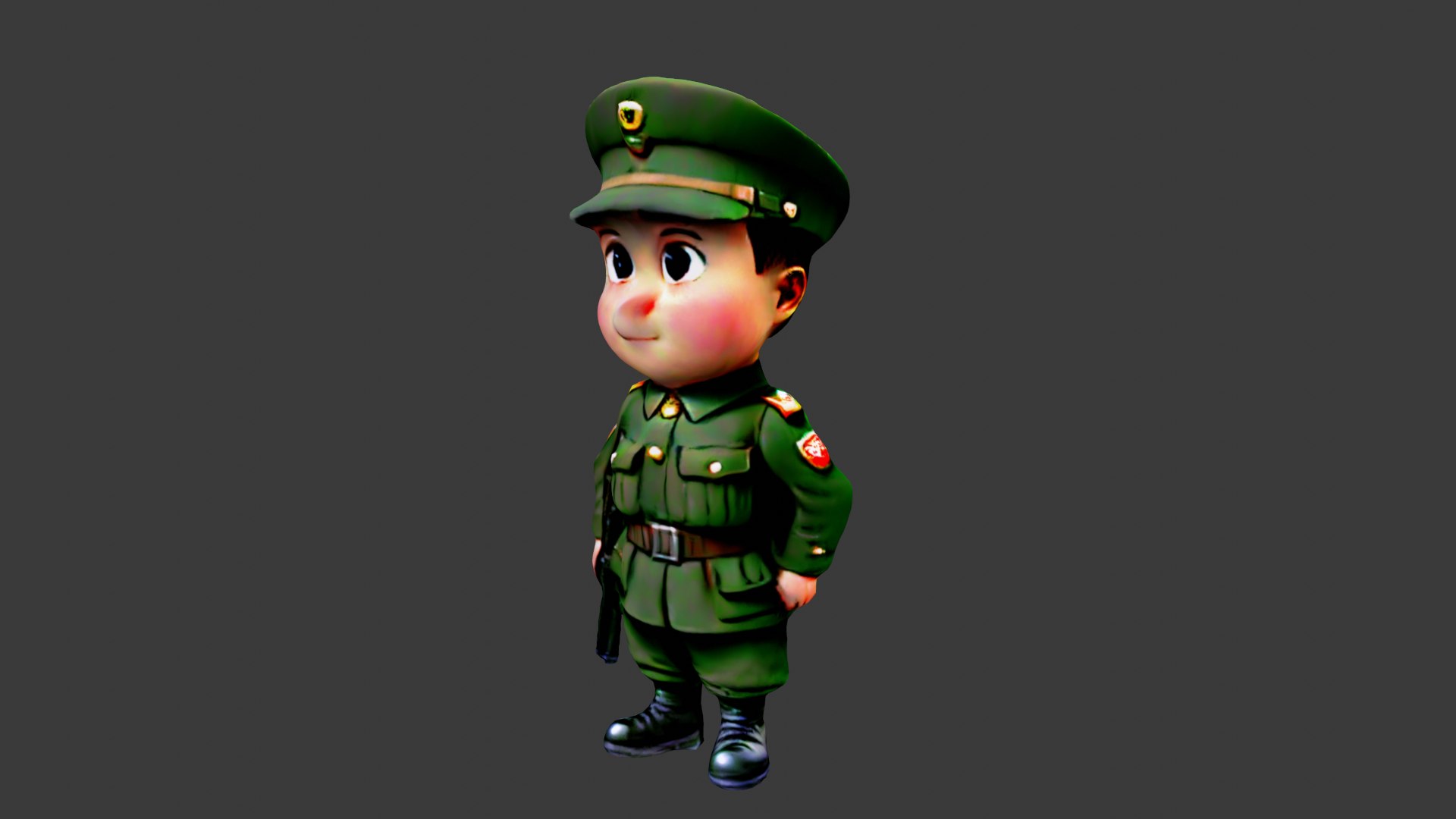 Cartoon World War II Soldier 3D - TurboSquid 2127010
