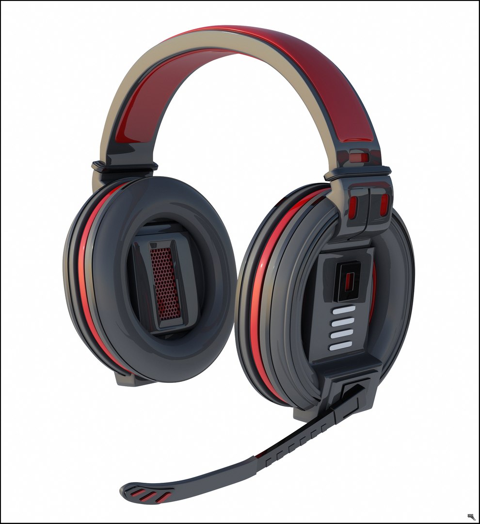 Headphones Gamer Head 3D - TurboSquid 1254418