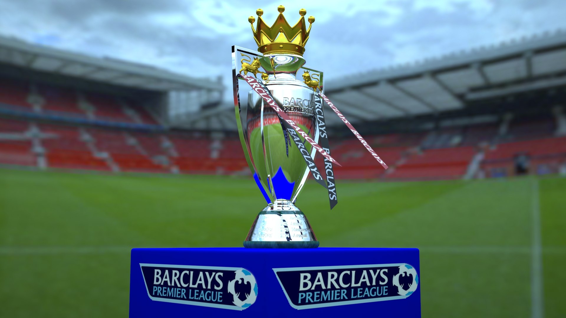 English Premier League Trophy 3d Model
