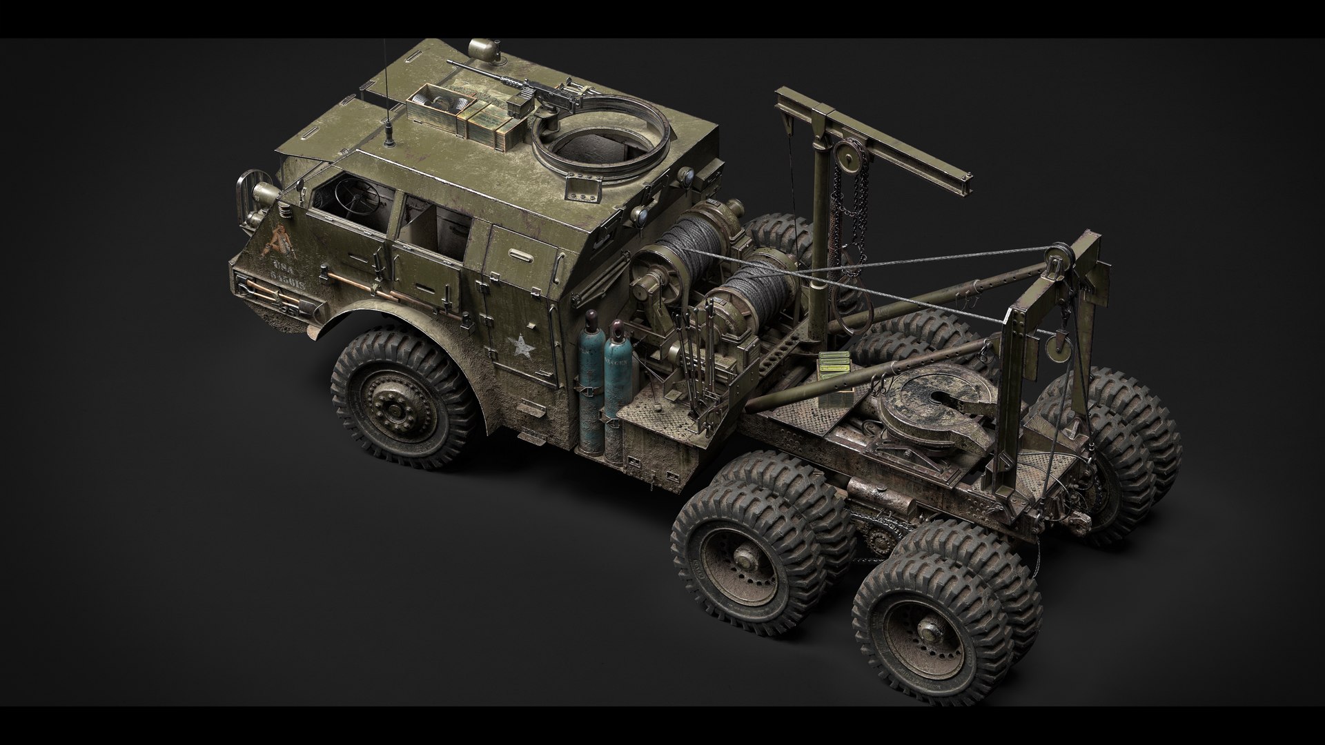 M25M26 Tank Transporter - Dragon Wagon Game Ready Model 3D - TurboSquid ...
