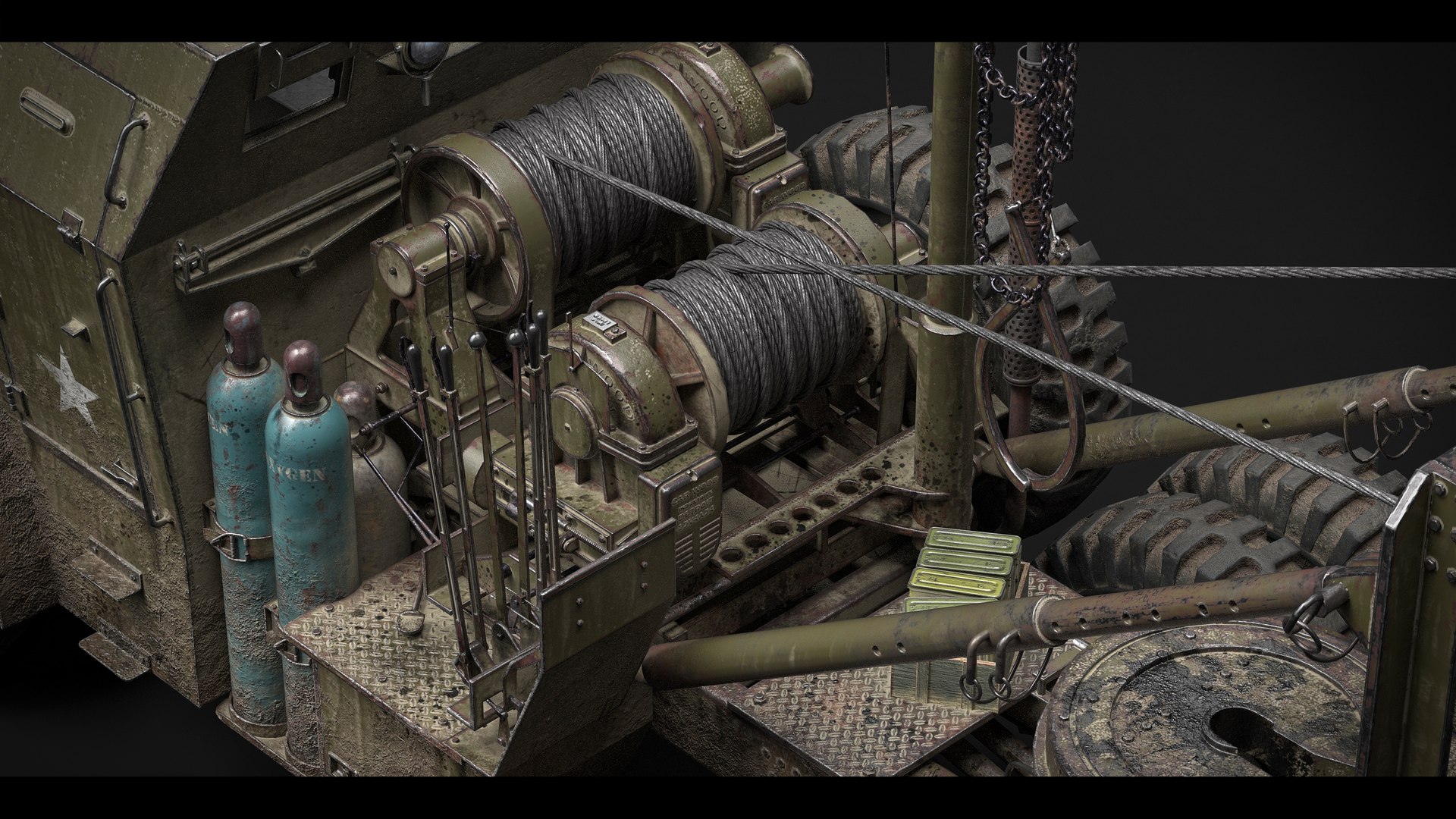 M25M26 Tank Transporter - Dragon Wagon Game Ready Model 3D - TurboSquid ...