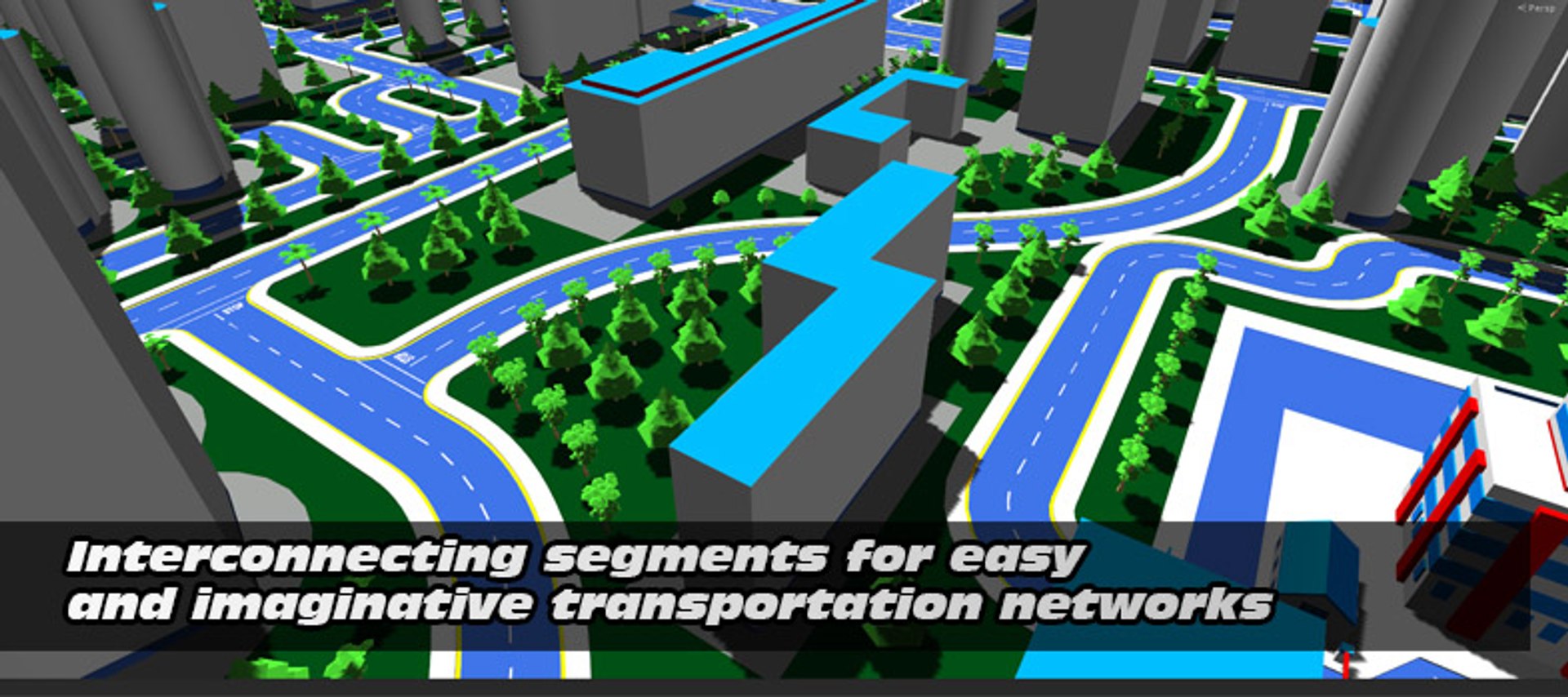 Road Highway Construction Kit 3d Model