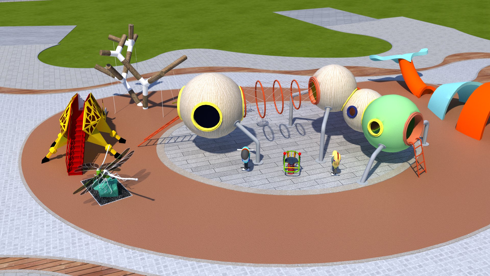 3D model Children amusement park - TurboSquid 2151540