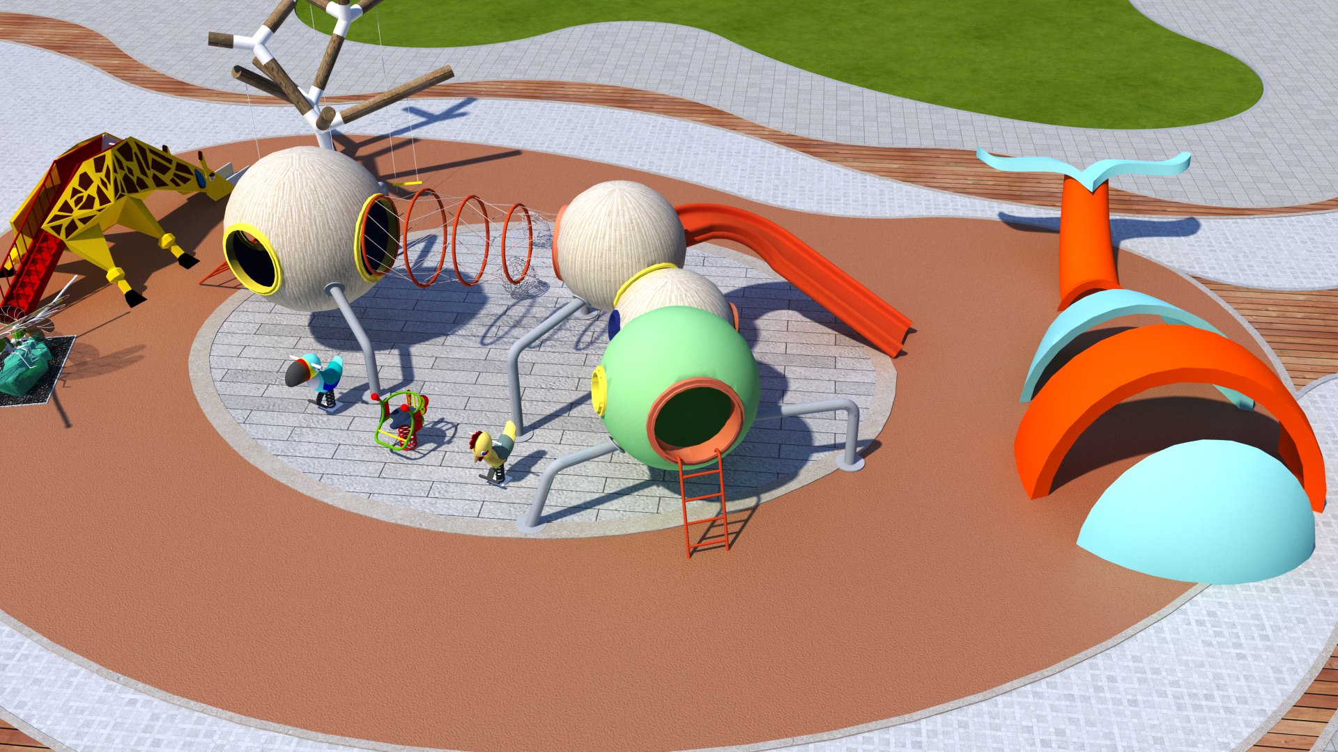 3D model Children amusement park - TurboSquid 2151540