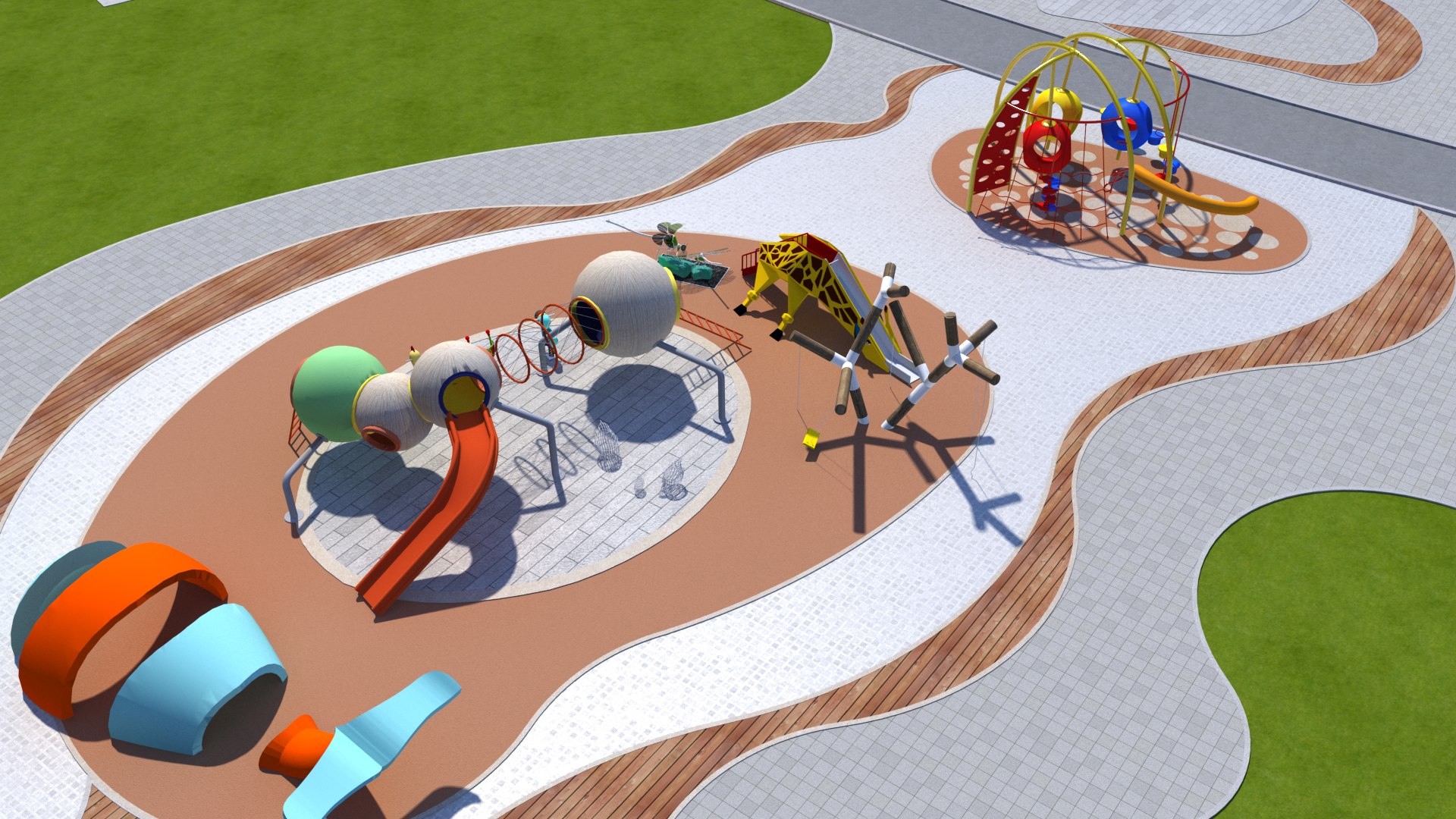 3D model Children amusement park - TurboSquid 2151540