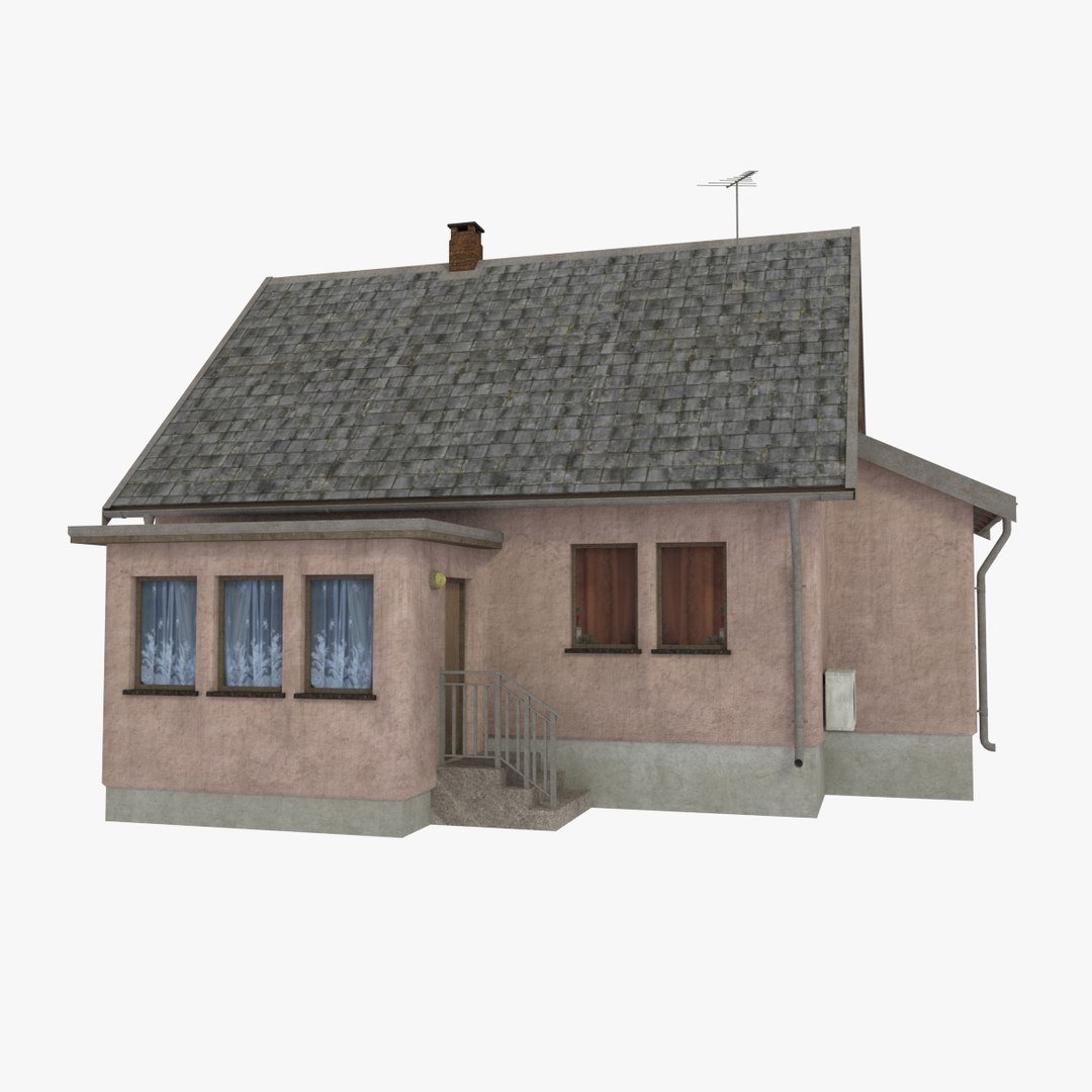 3d Model Storey Home Scale