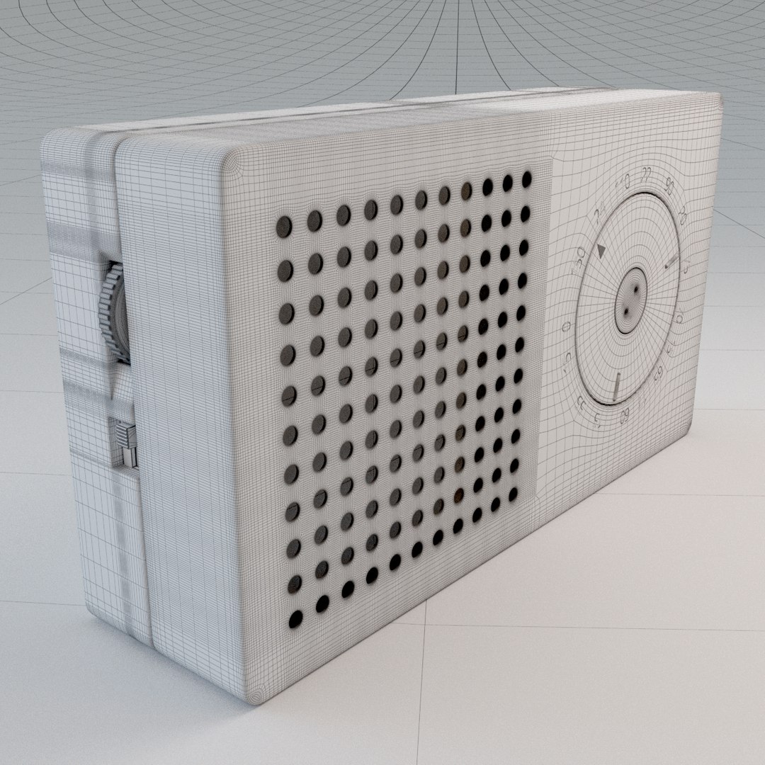Classic T3 Transistor Radio 3D Model - TurboSquid 1391396