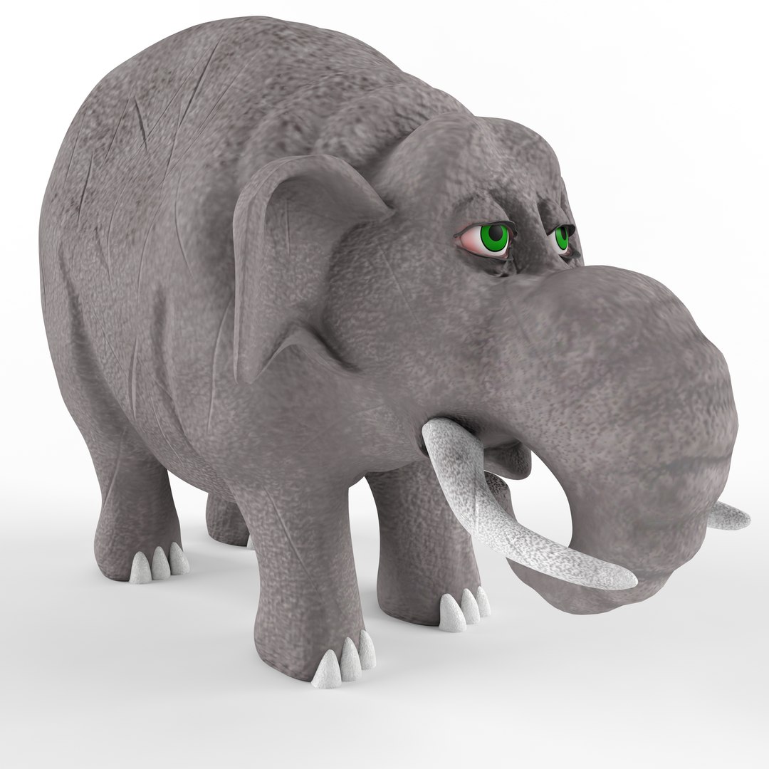 3D Children Plastic Toy Elephant Cartoon - TurboSquid 1177562